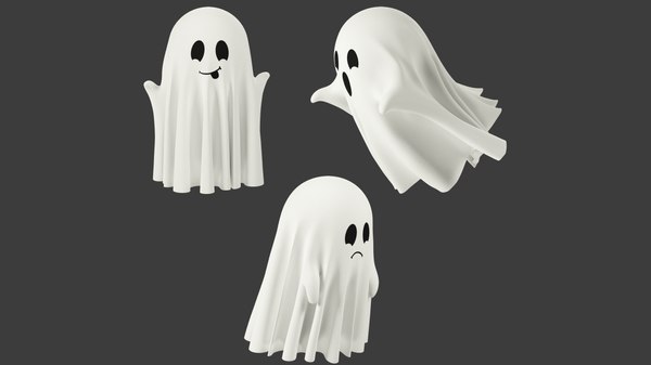 modelo 3d Colección Funny Small Ghosts V1 - TurboSquid 1762055