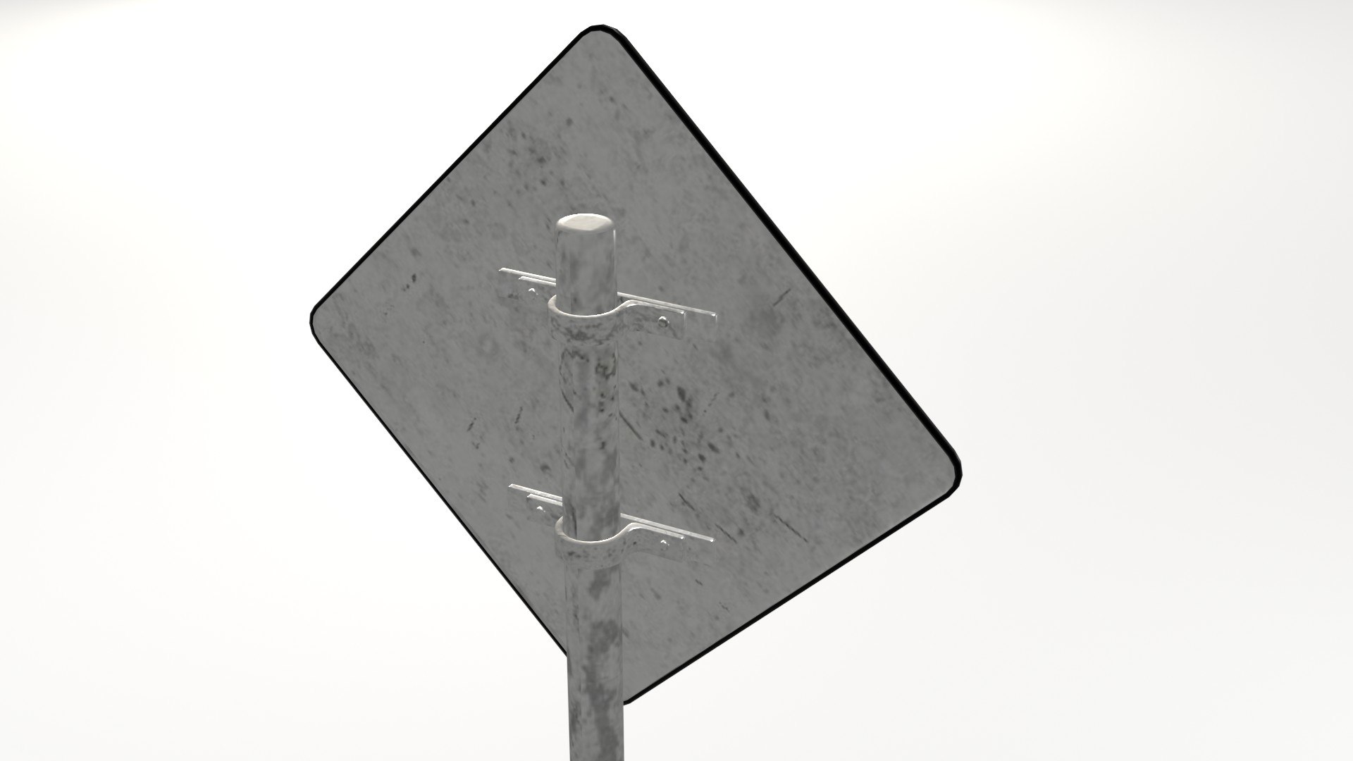 3D Traffic Sign Main Road - TurboSquid 2143882