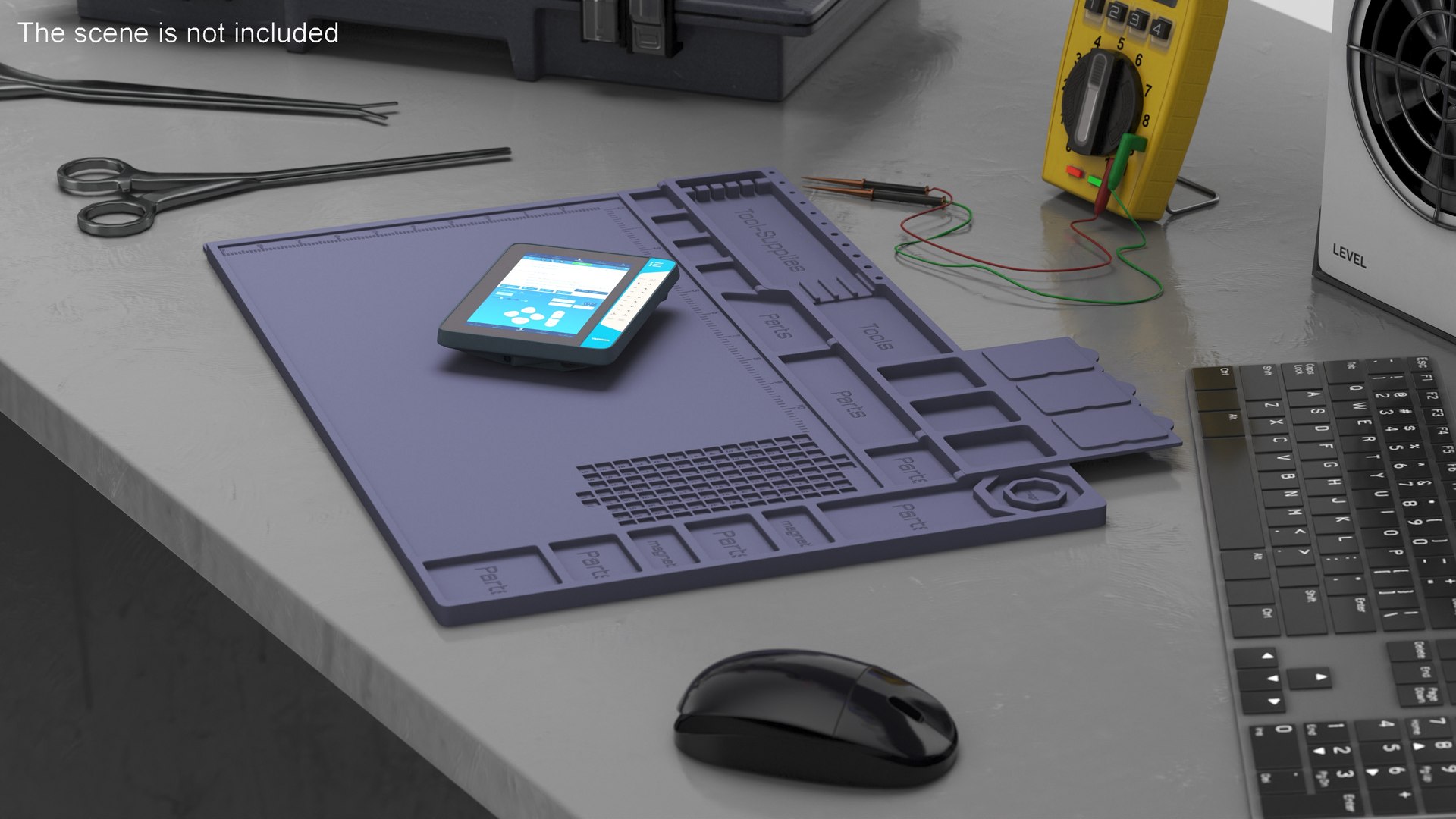 3D Silicone Repair Mat Black - TurboSquid 2206589