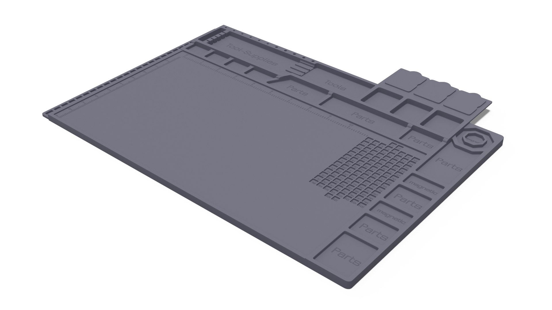 3D Silicone Repair Mat Black - TurboSquid 2206589