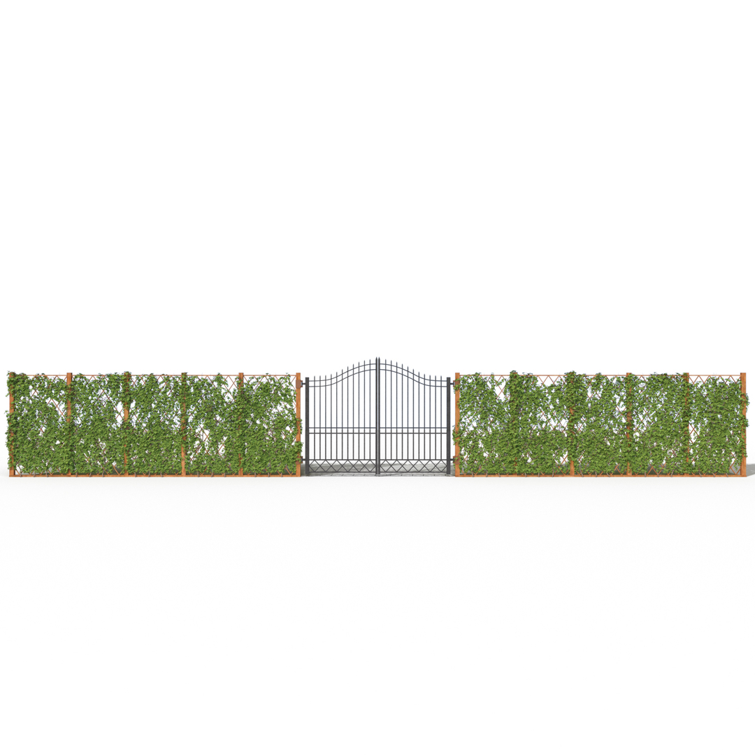 Ivy Fence Gate 3D - TurboSquid 1538245