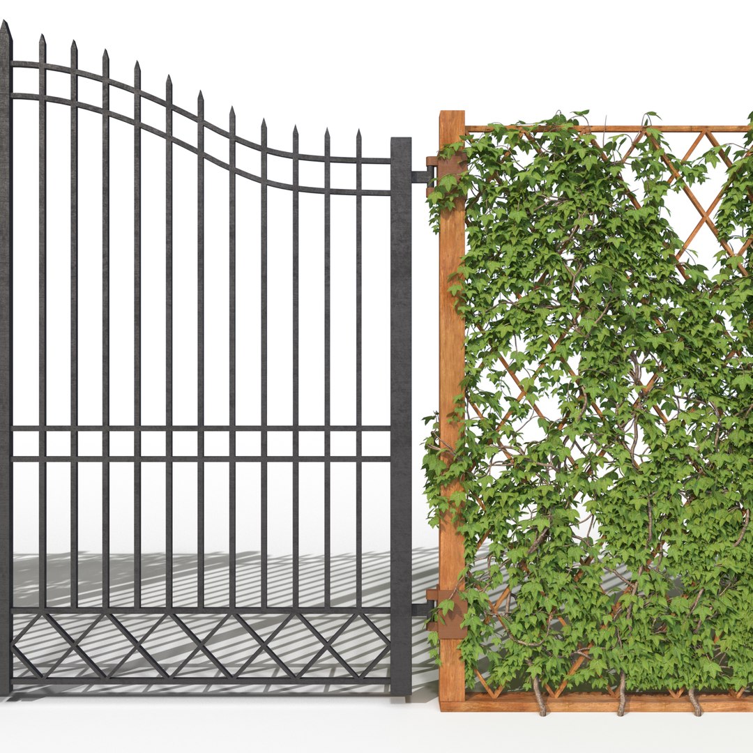 Ivy Fence Gate 3D - TurboSquid 1538245