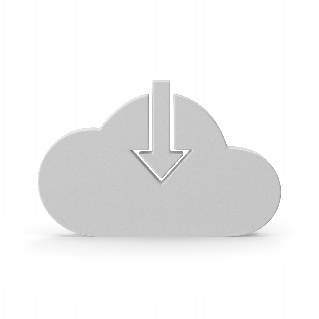 3D Cloud Download Symbol Model - TurboSquid 2170711