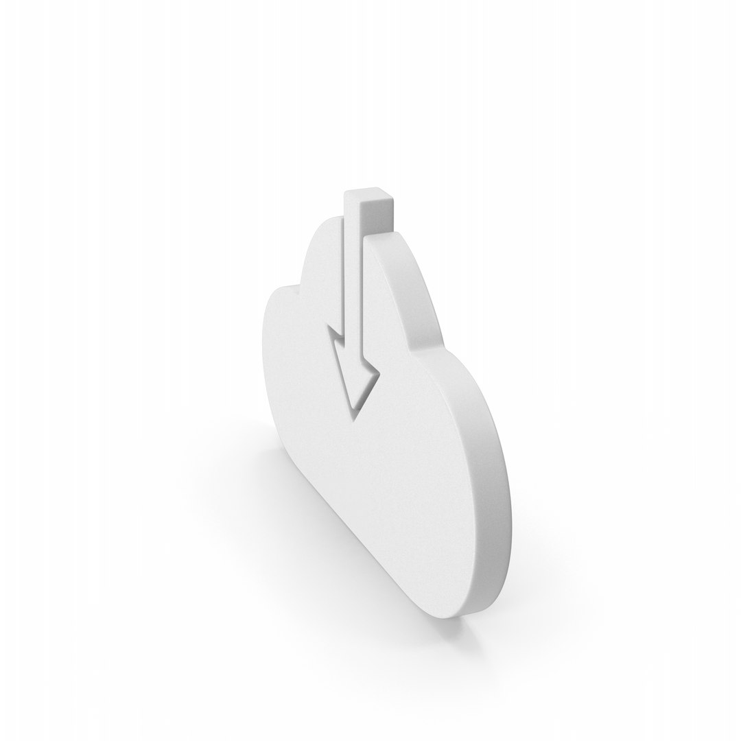 3D Cloud Download Symbol Model - TurboSquid 2170711