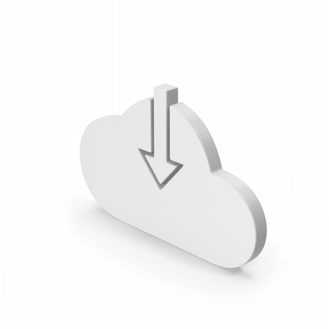 3D Cloud Download Symbol Model - TurboSquid 2170711