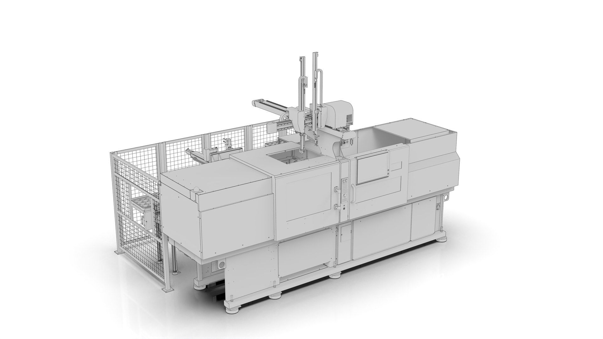 3D Injection Robot - Product Line Model - TurboSquid 1821083