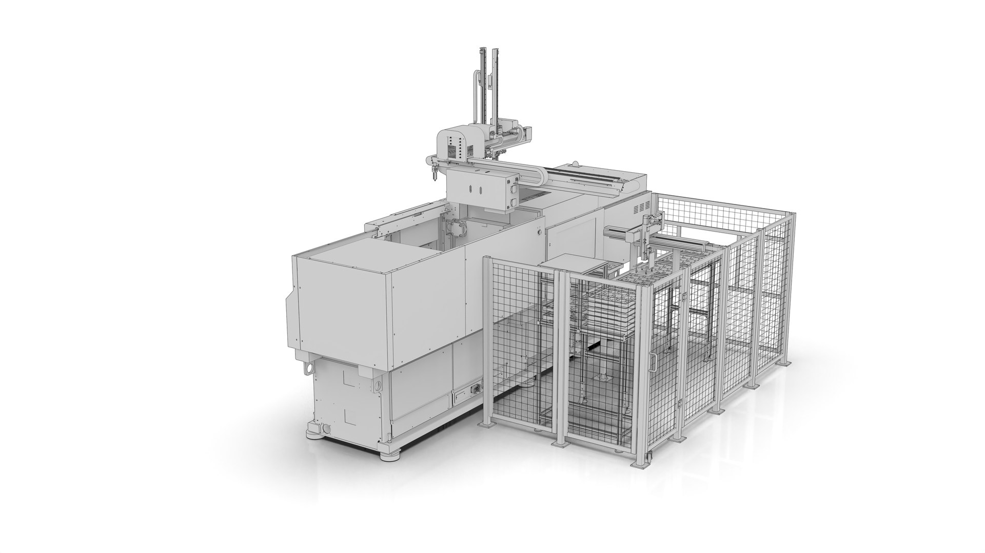 3D Injection Robot - Product Line Model - TurboSquid 1821083