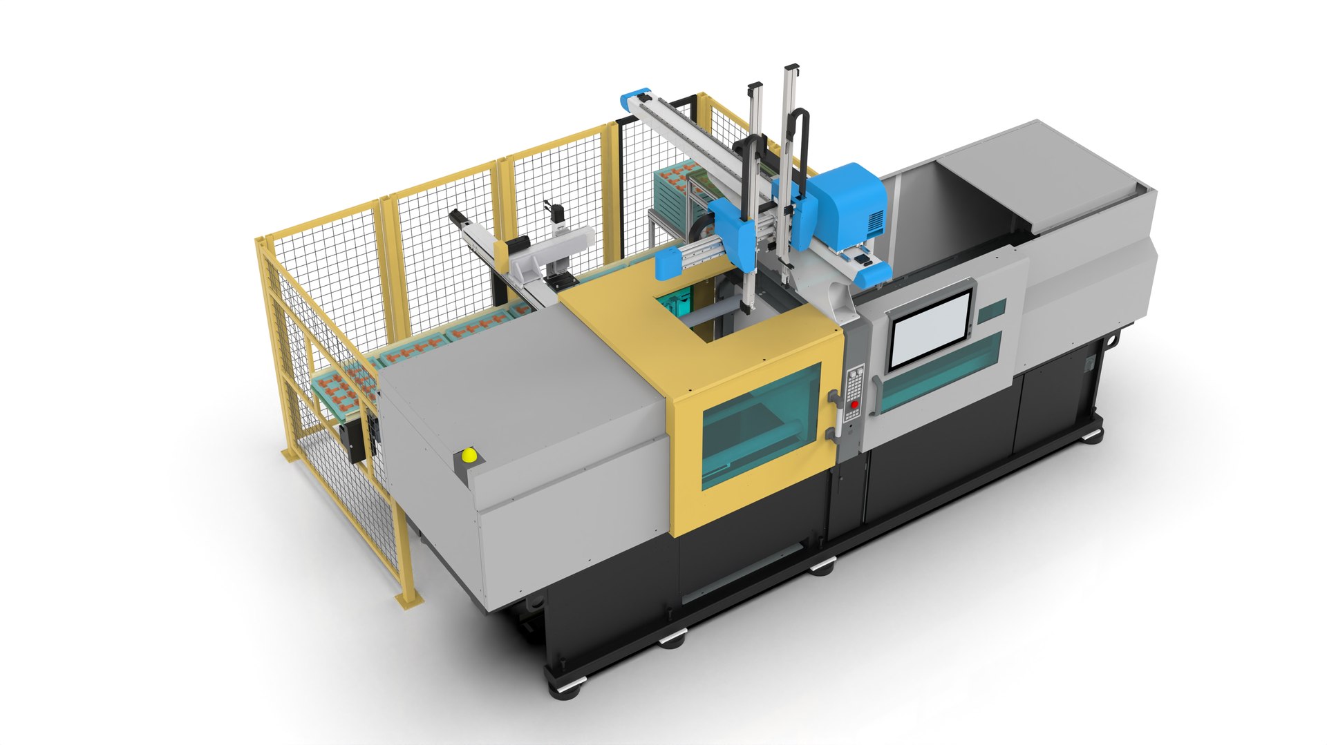3D Injection Robot - Product Line Model - TurboSquid 1821083