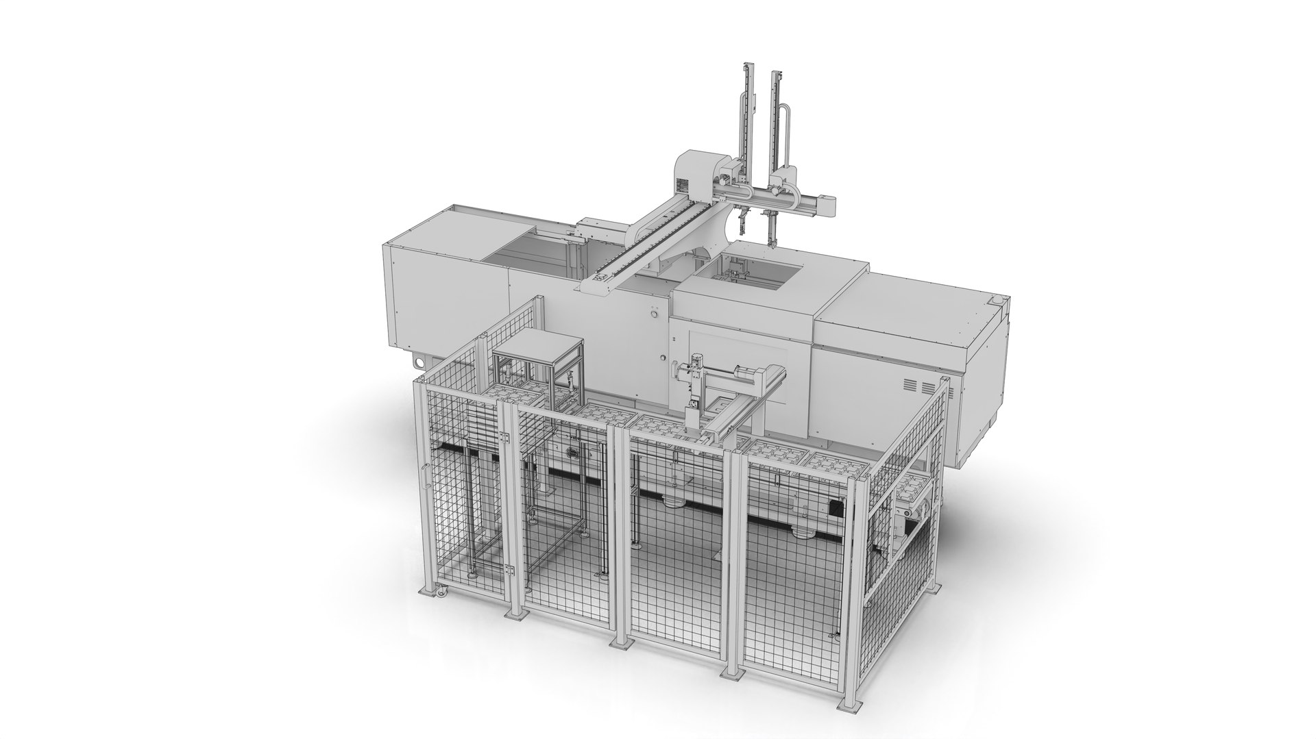3D Injection Robot - Product Line Model - TurboSquid 1821083