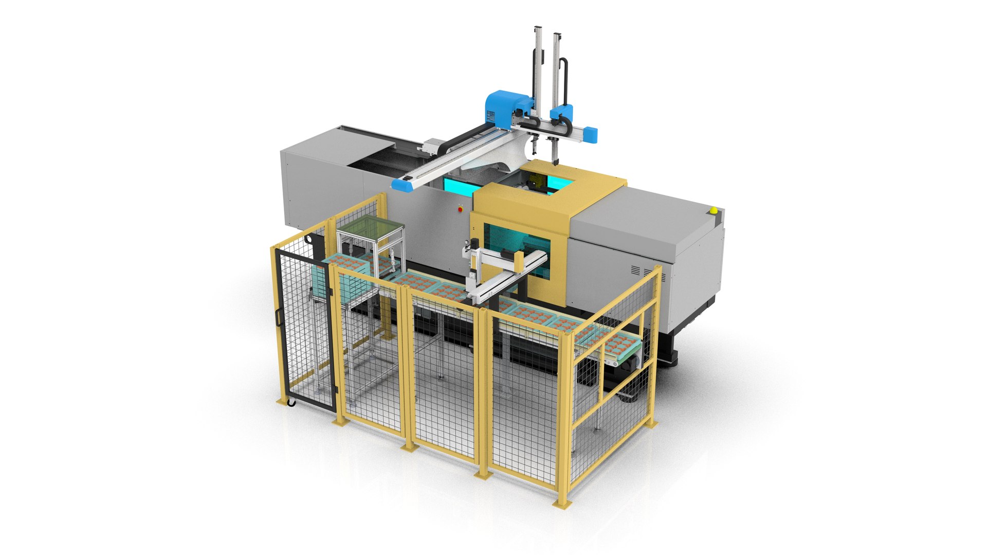 3D Injection Robot - Product Line Model - TurboSquid 1821083