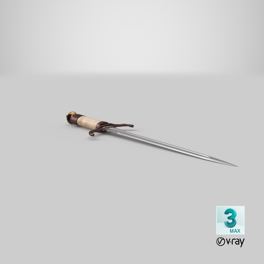 3D dagger long model - TurboSquid 1412057