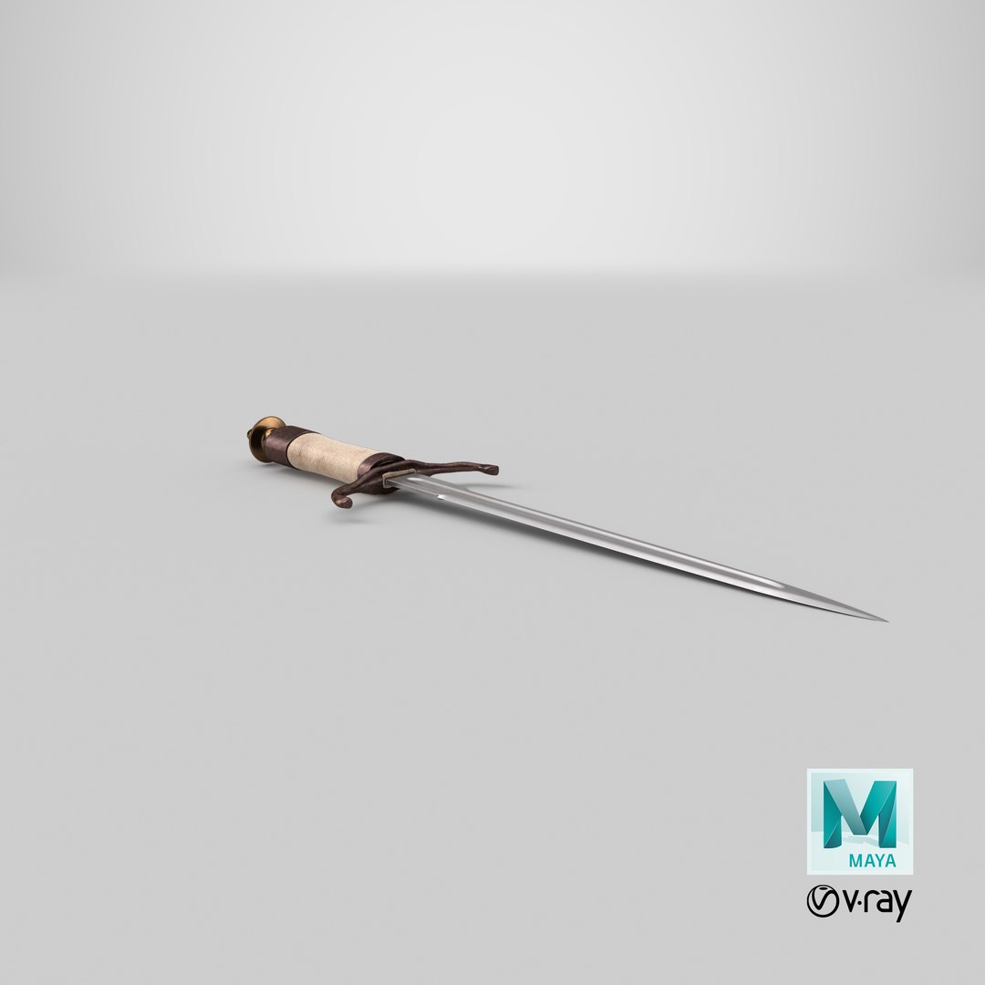 3D dagger long model - TurboSquid 1412057