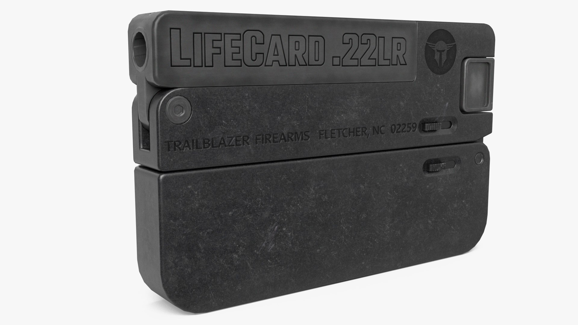 Foldable Wallet Pistol 3D model - TurboSquid 2167654