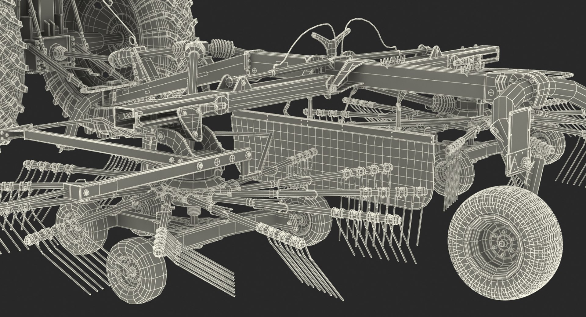 3D Model Tractor Used Twin Rotary - TurboSquid 1333099