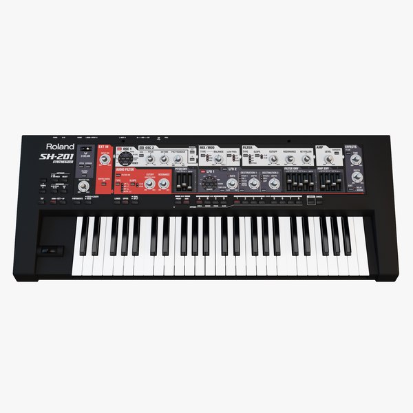 roland sh-201 3d model