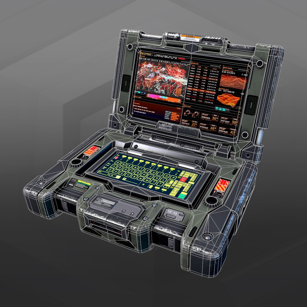 3D Model Sf Military Laptop - TurboSquid 1310062