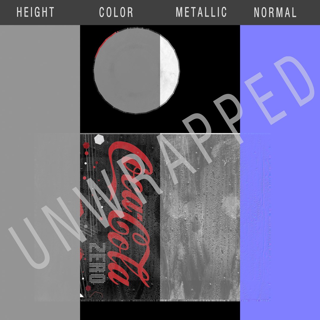 Cola Zero Icy Drop Model - TurboSquid 1346429