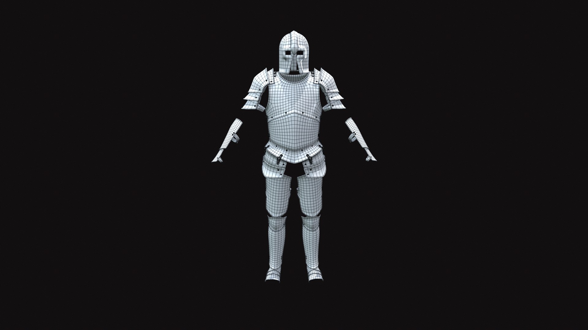 3D Medieval Full Armor 02 Model - TurboSquid 2319016