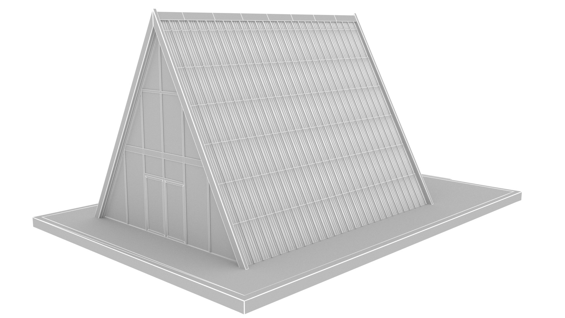 A Frame House 3D Model - TurboSquid 2343185