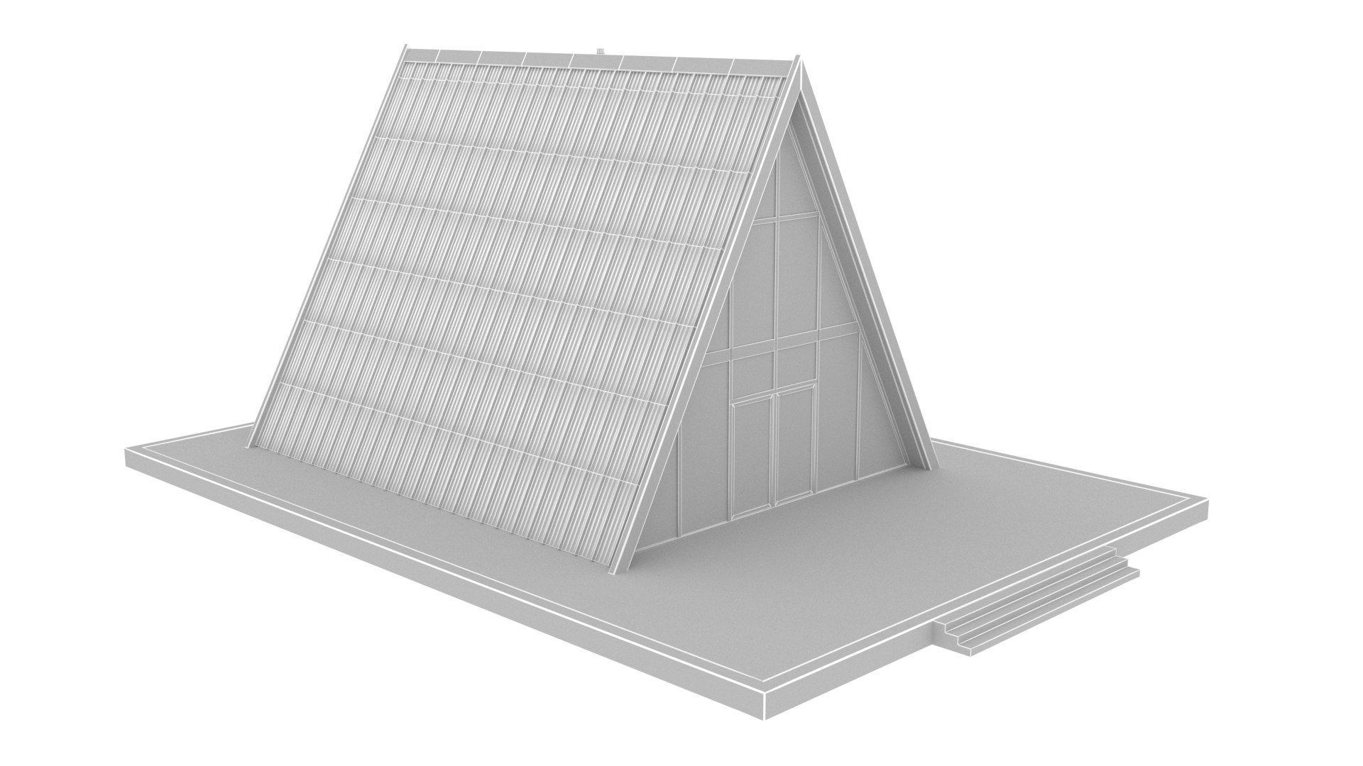 A Frame House 3D Model - TurboSquid 2343185