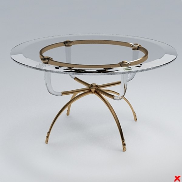 3d model table glass