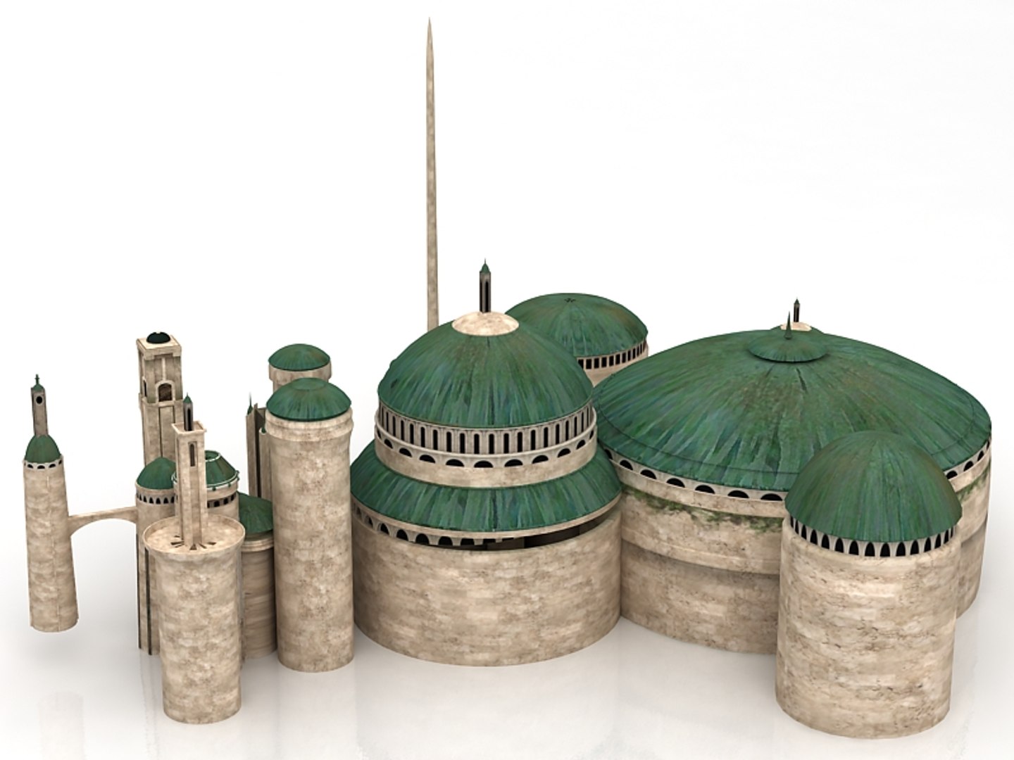 Theed Royal Palace Home Building 3D Model - TurboSquid 1643047