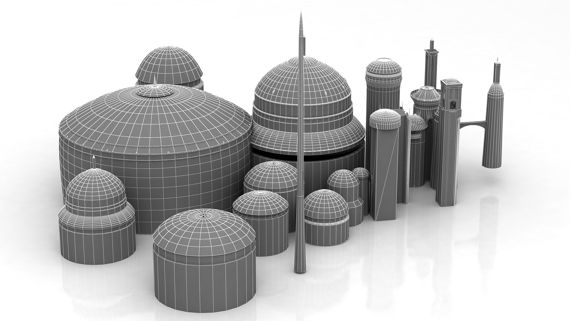 Theed Royal Palace Home Building 3D Model - TurboSquid 1643047