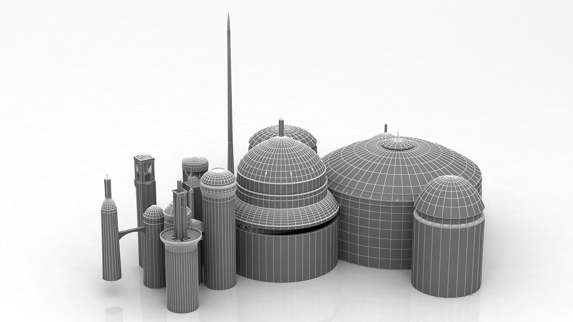 Theed Royal Palace Home Building 3D Model - TurboSquid 1643047