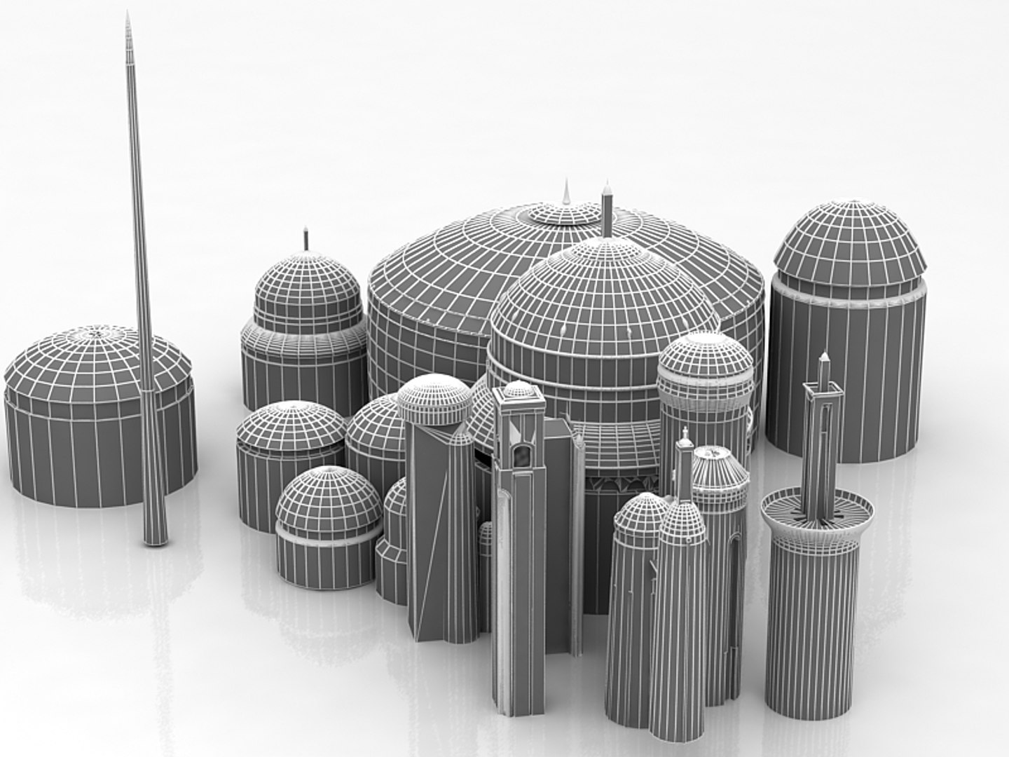Theed Royal Palace Home Building 3D Model - TurboSquid 1643047