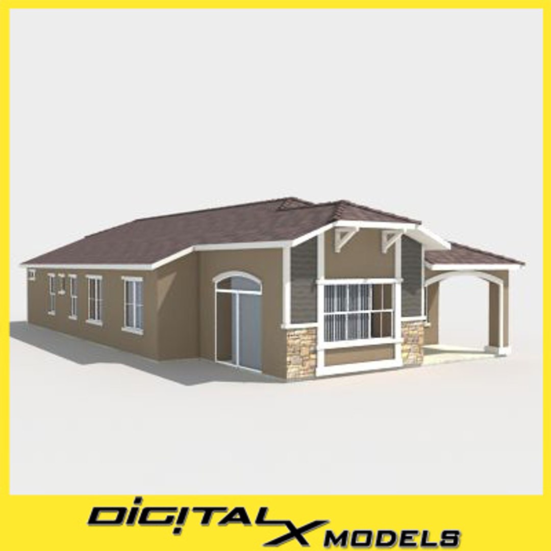 3d 3ds subdivision house