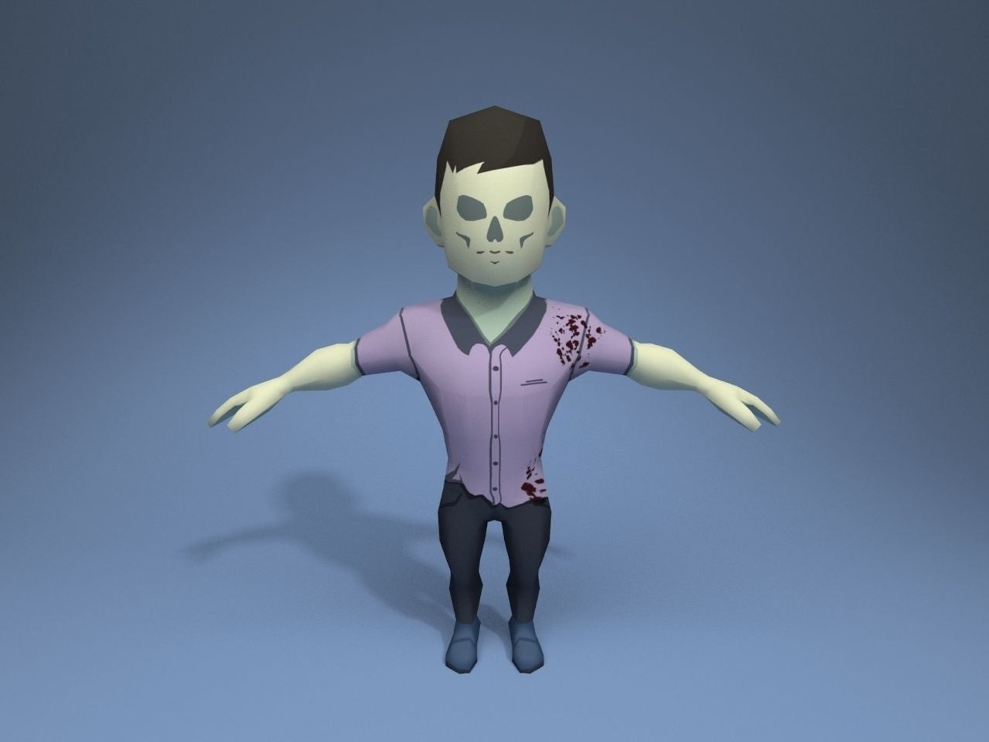 Zombie 3 Low-poly Vr 3D Model - TurboSquid 1189406