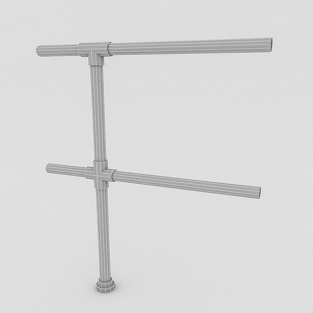 Metal Railing 3D Model - TurboSquid 1440640