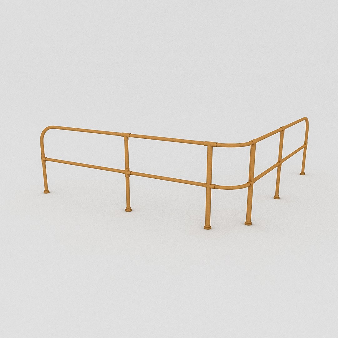 Metal Railing 3D Model - TurboSquid 1440640