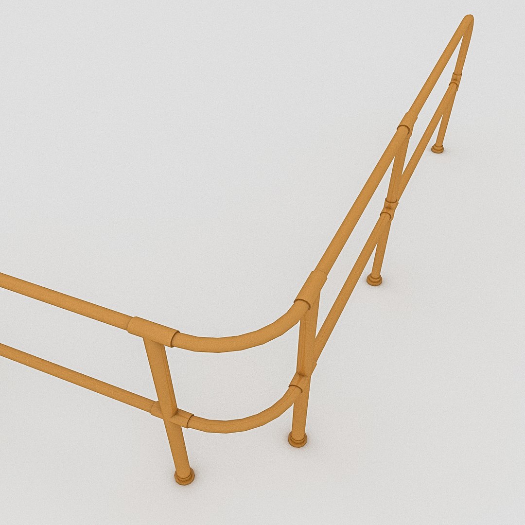 Metal Railing 3D Model - TurboSquid 1440640