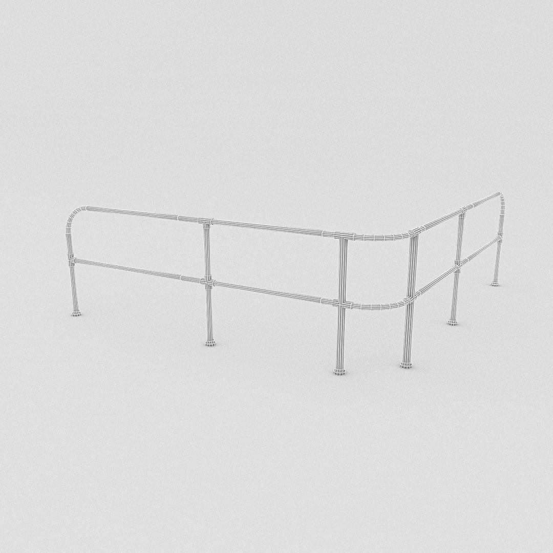 Metal Railing 3D Model - TurboSquid 1440640