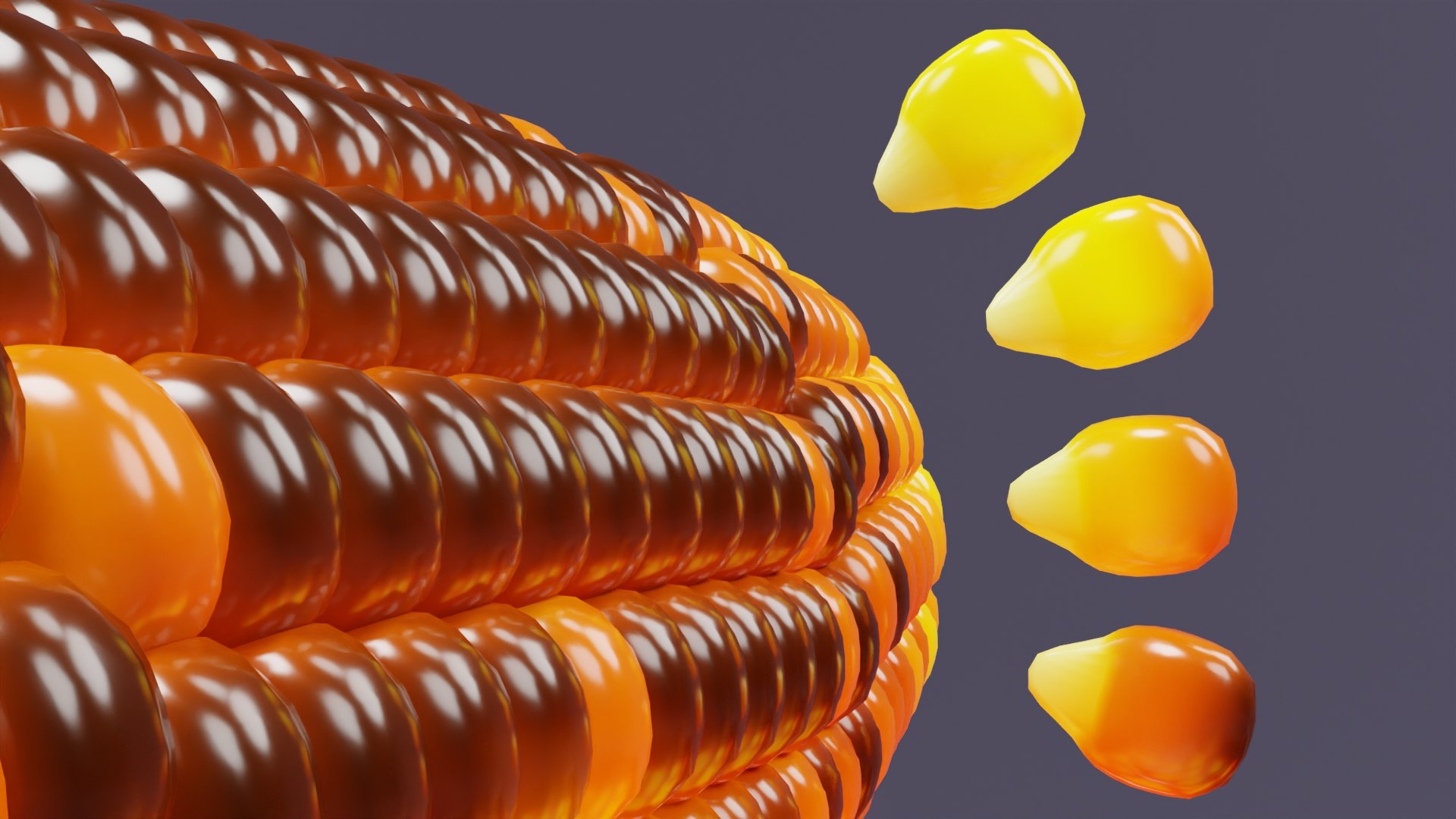 3D Model Roasted Corn - TurboSquid 2018463