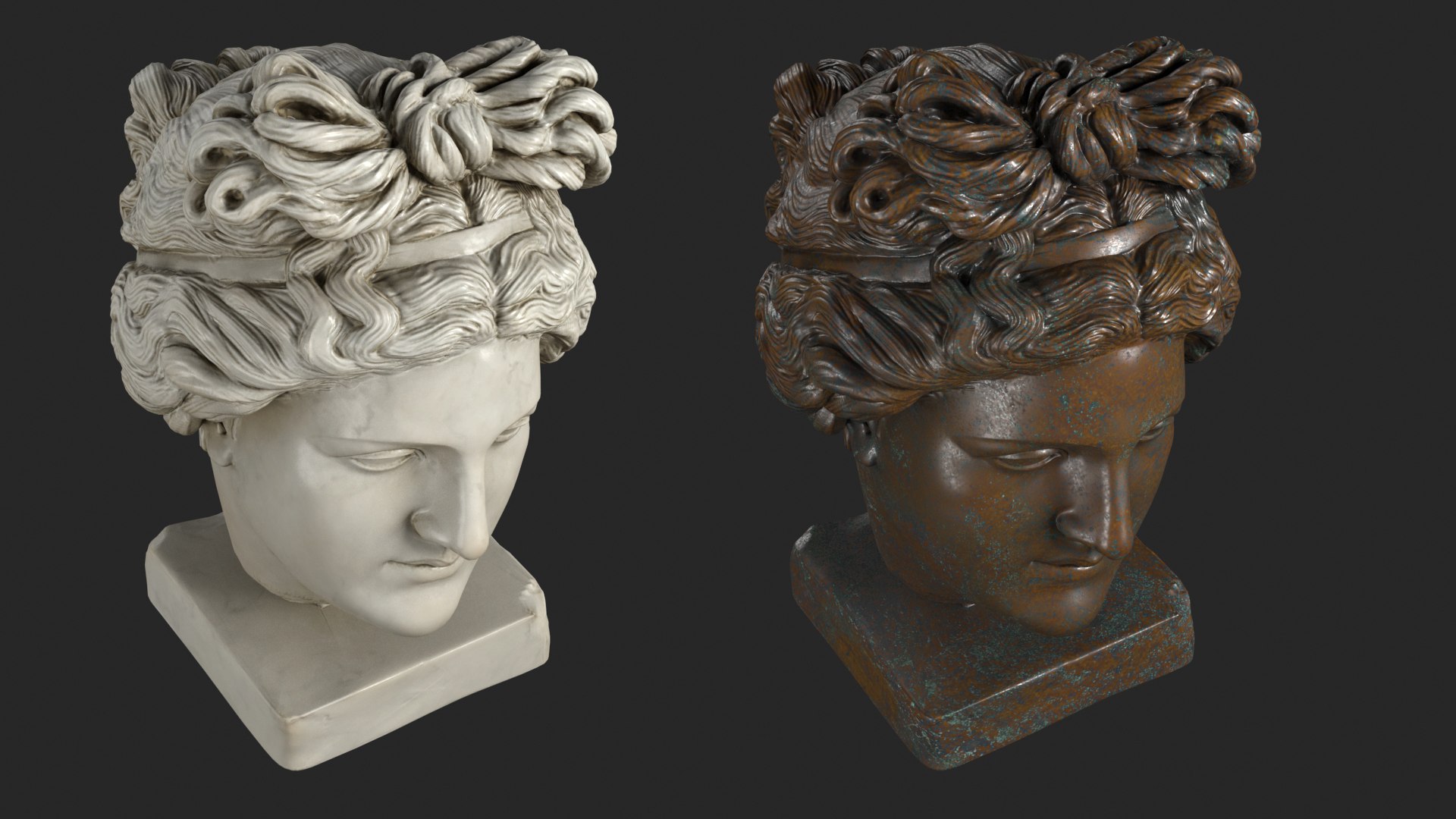 Head Sculpture Aphrodite 3d Model