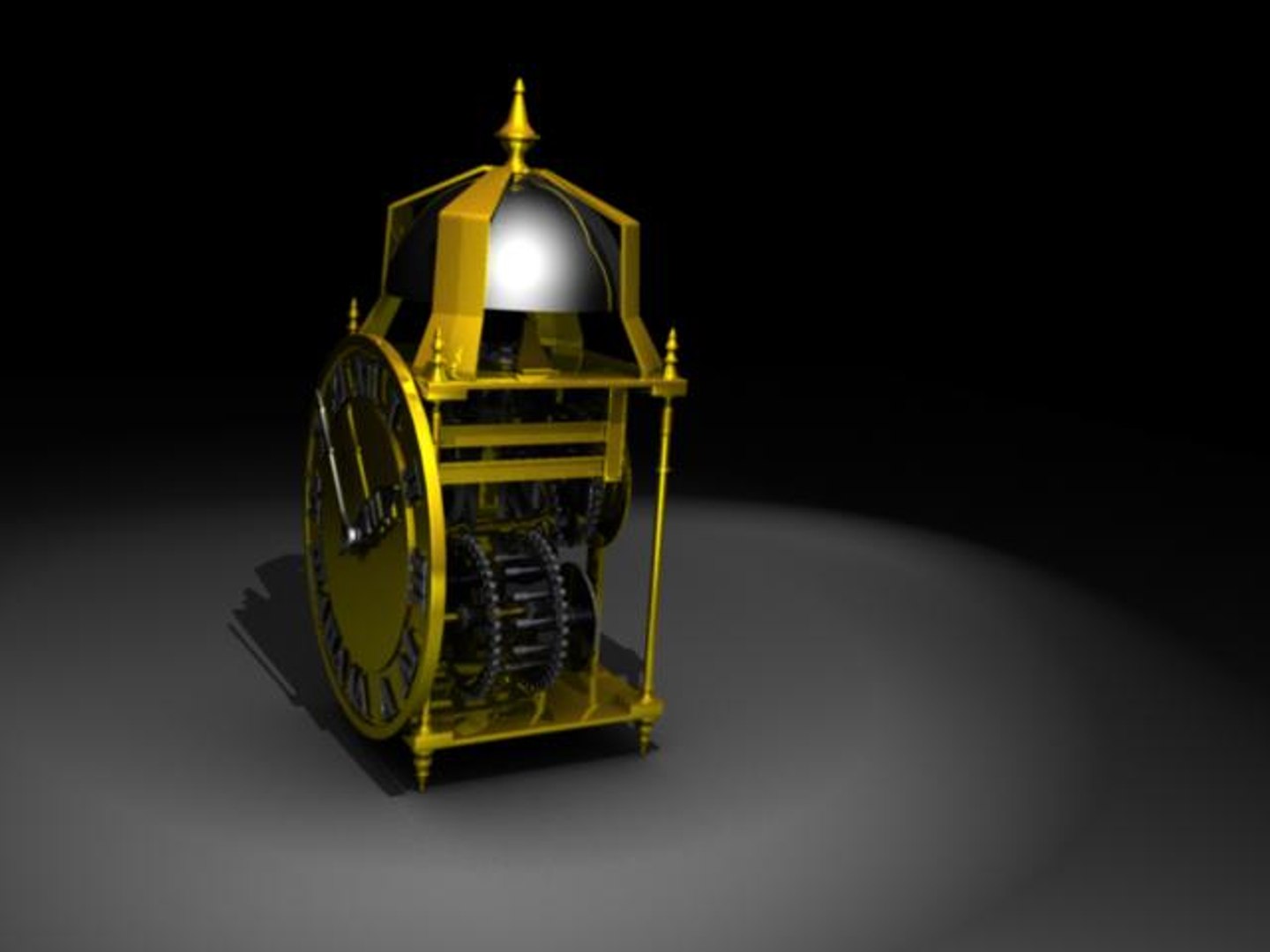 Maya Lantern Clock Gears