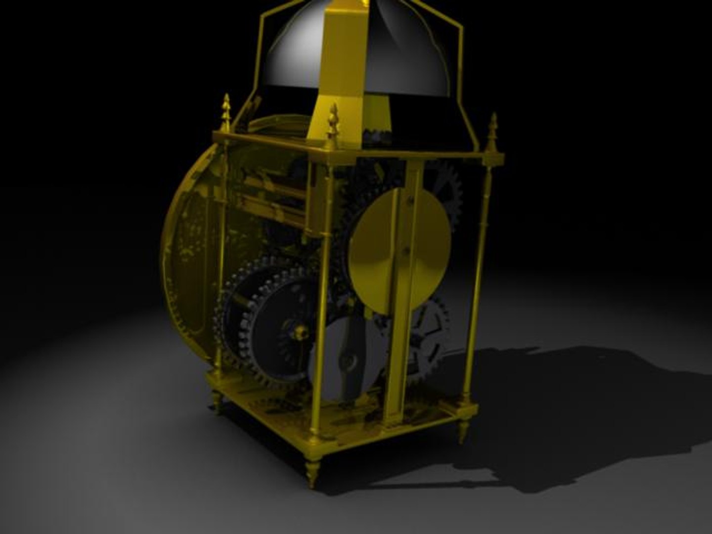 Maya Lantern Clock Gears
