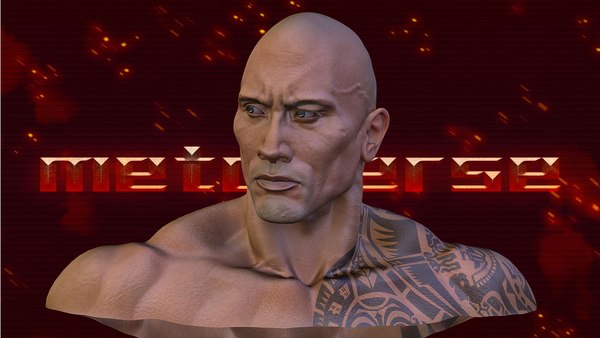Dwayne Johnson The Rock Bust model - TurboSquid 2040838