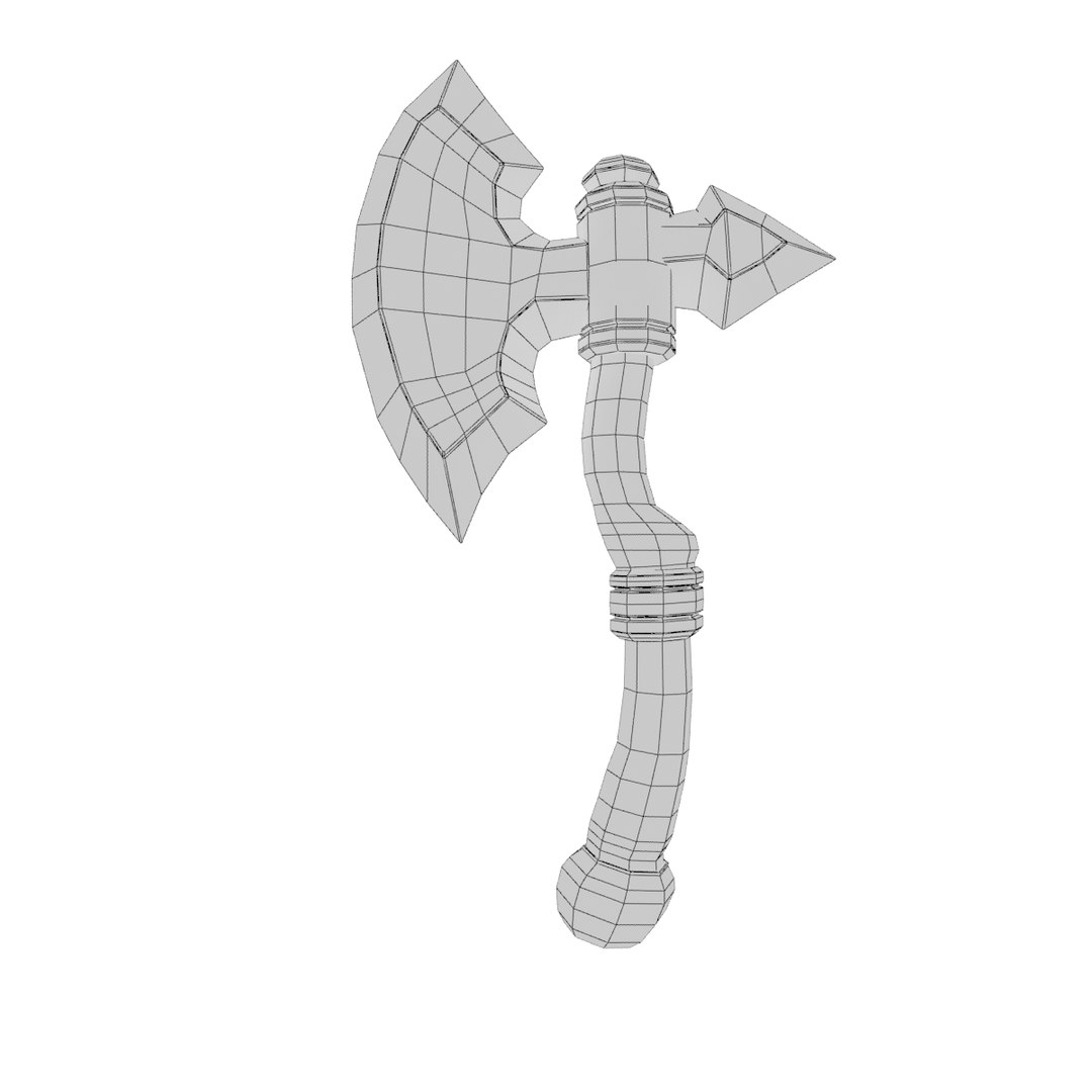 3d Model Funny Axe