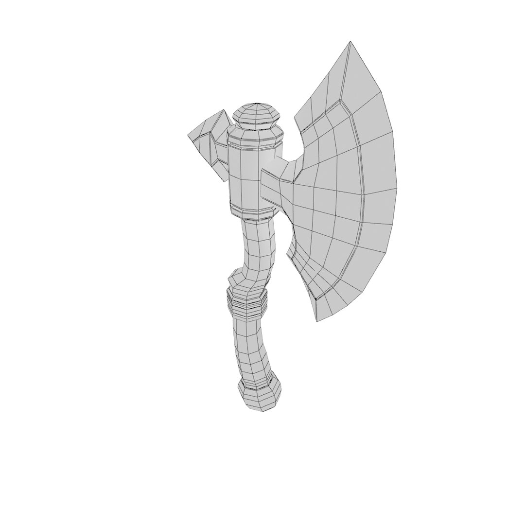 3d Model Funny Axe