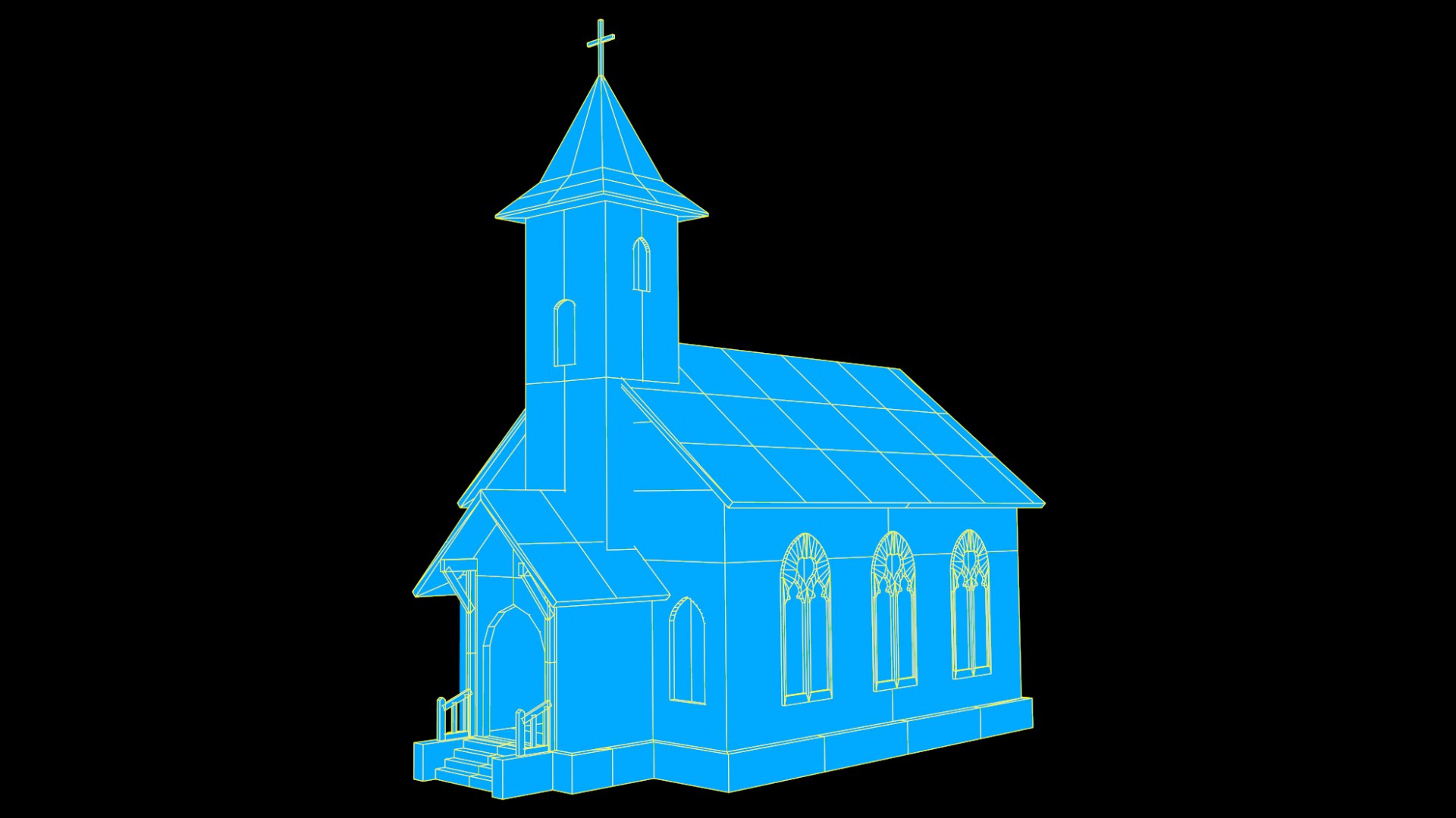 Church Low Poly 3D - TurboSquid 1784865