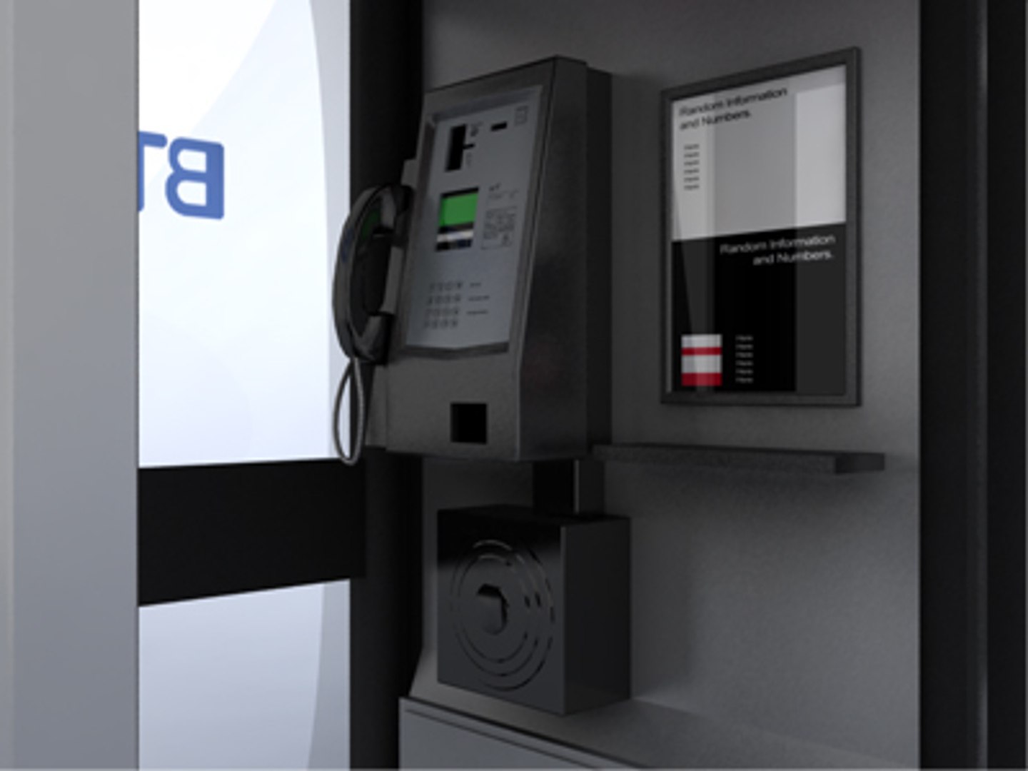 British Phone 3d Model