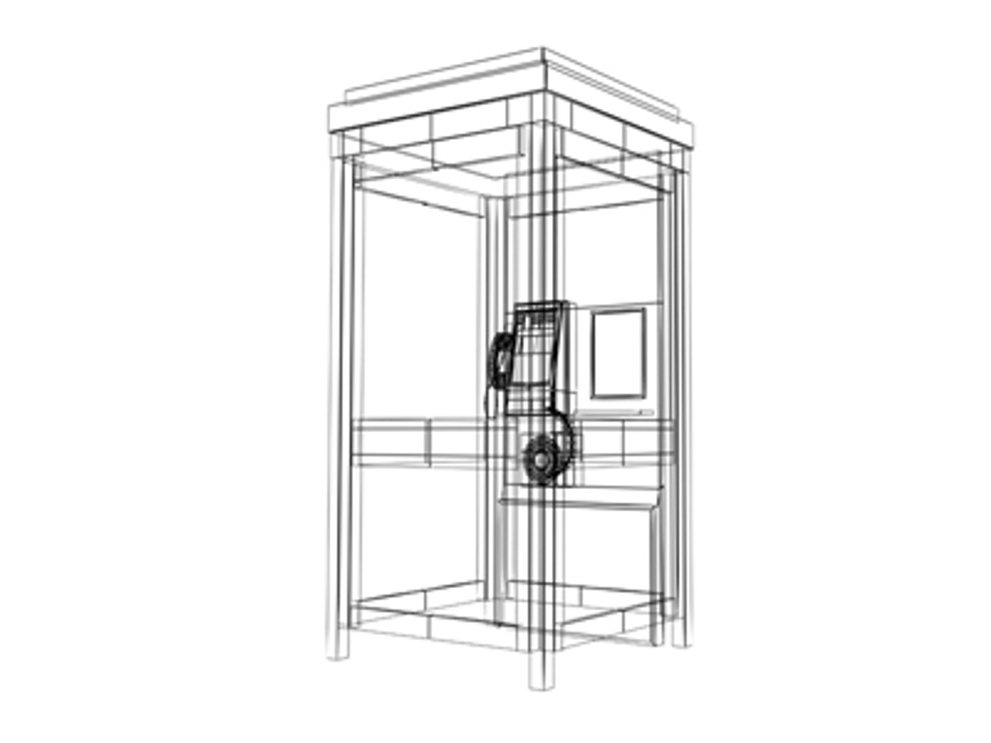 British Phone 3d Model