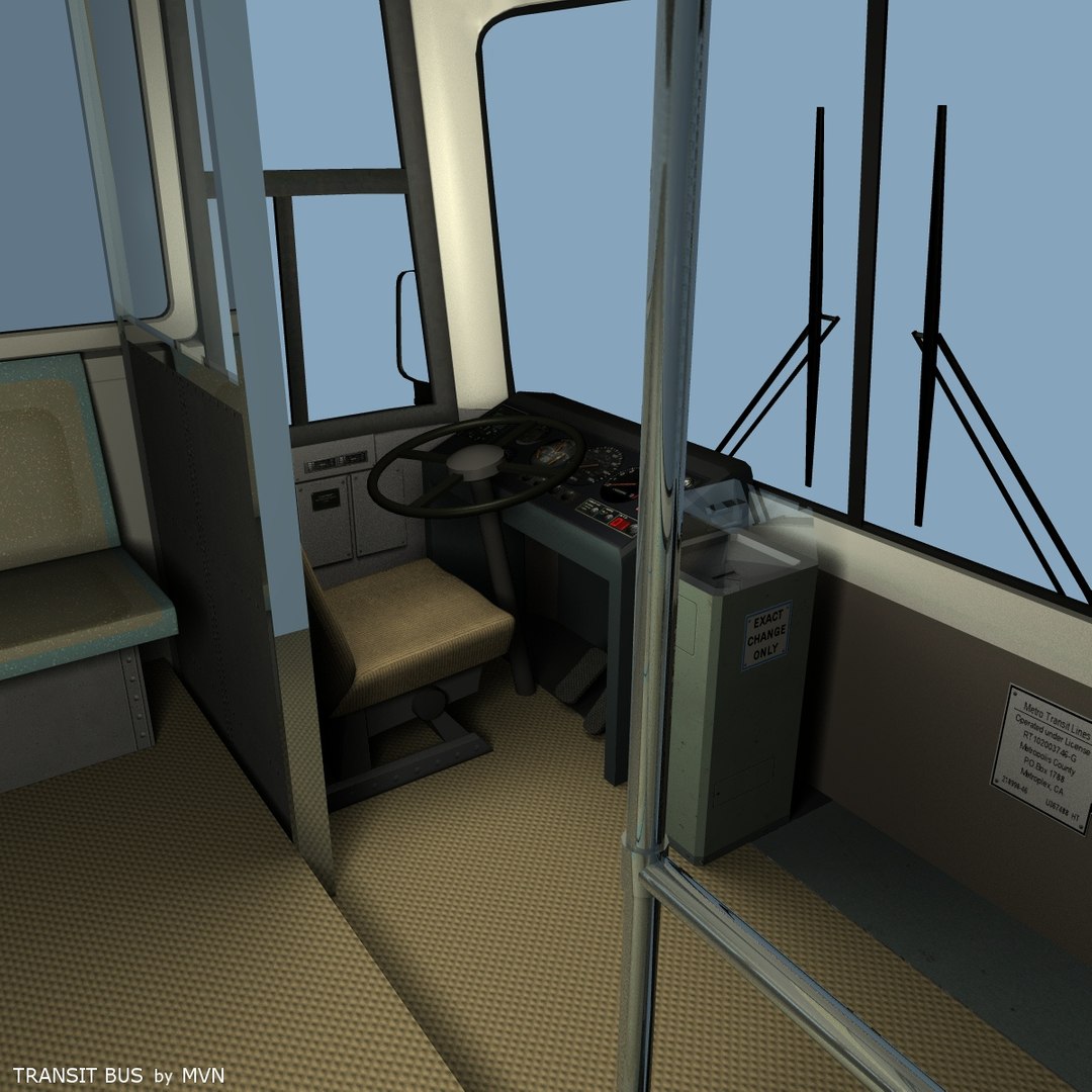 transit bus 3d model