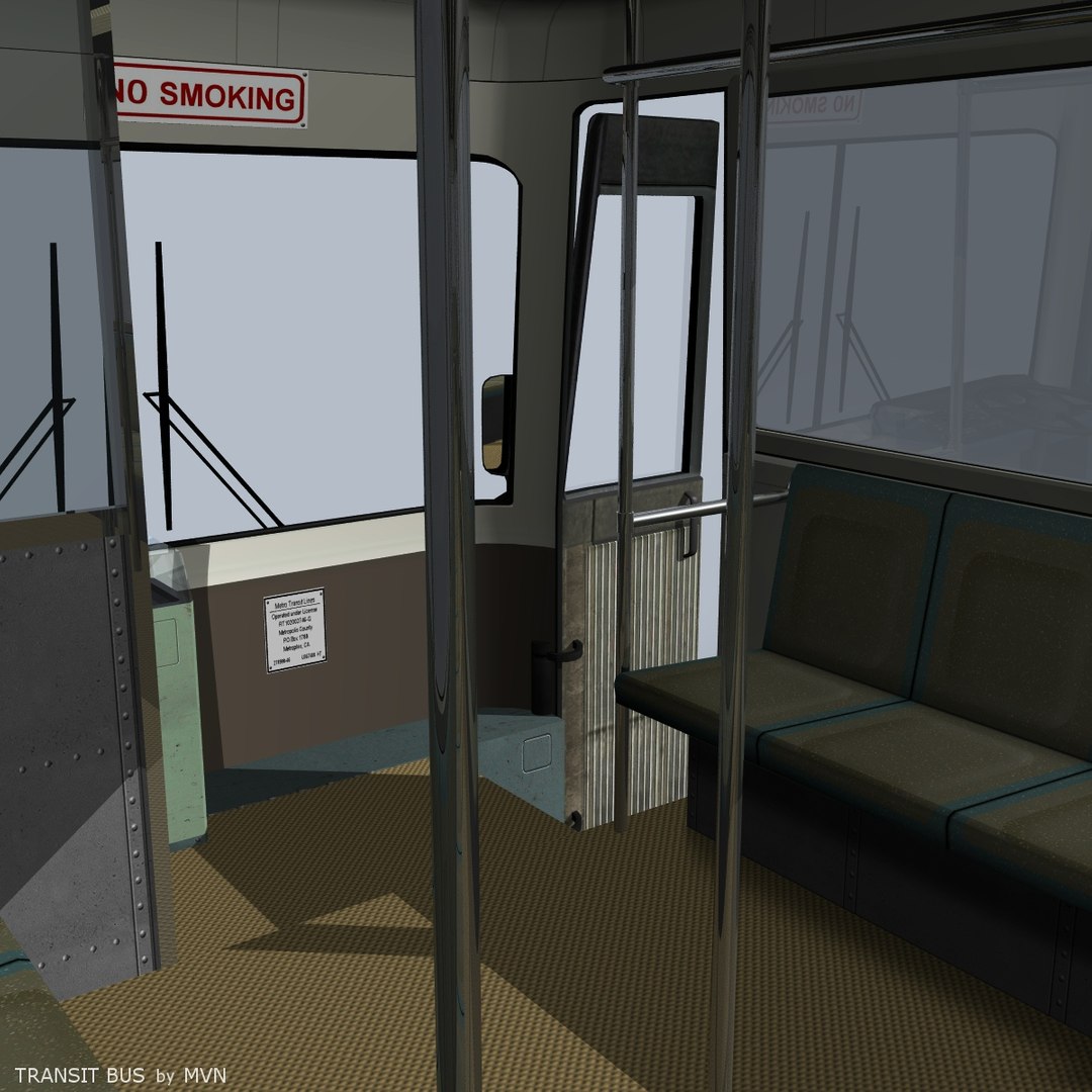 transit bus 3d model