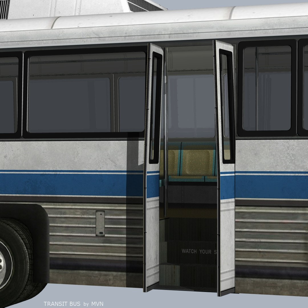 transit bus 3d model