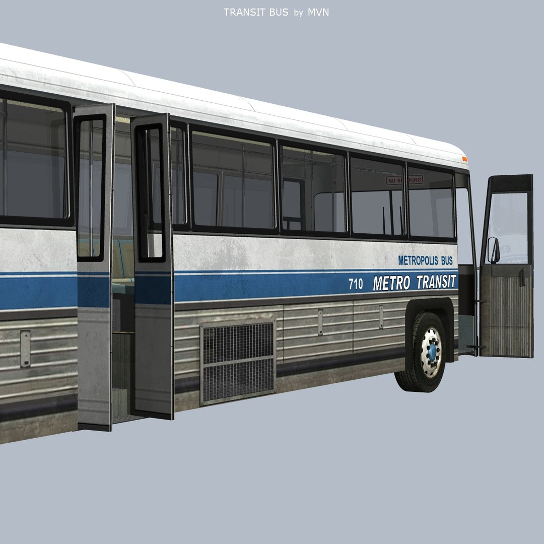 transit bus 3d model