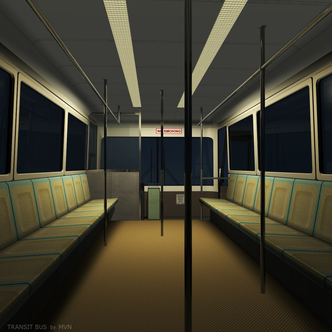 transit bus 3d model